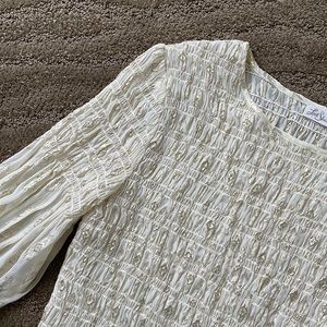 LoveShackFancy | Tops | Loveshackfancy Beautiful Gold Metallic Shimmer ...